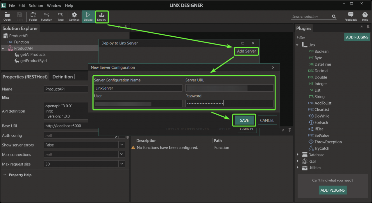 Guide: OpenAPI 3 specification to live API - Linx
