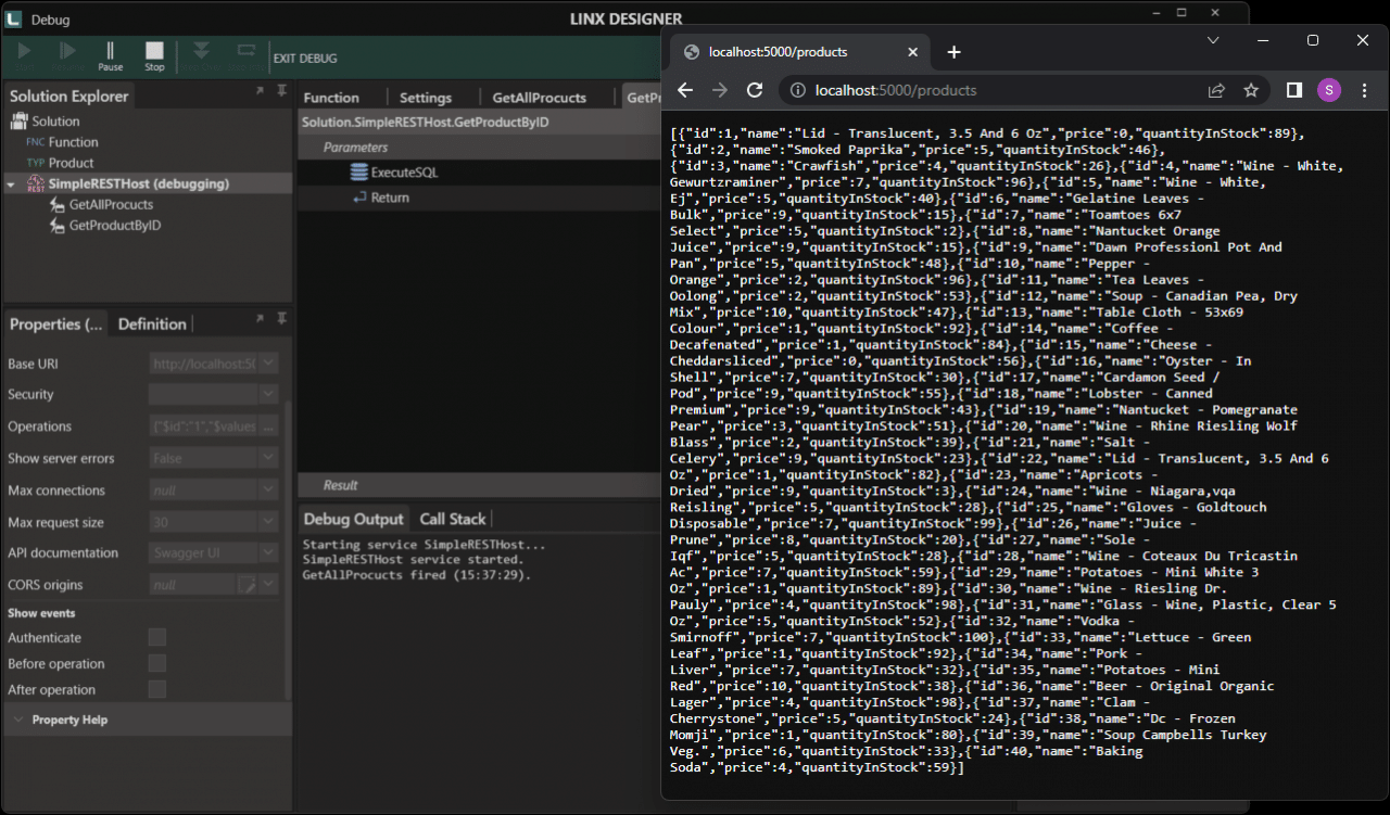 Guide: Build and host code-first APIs - Linx