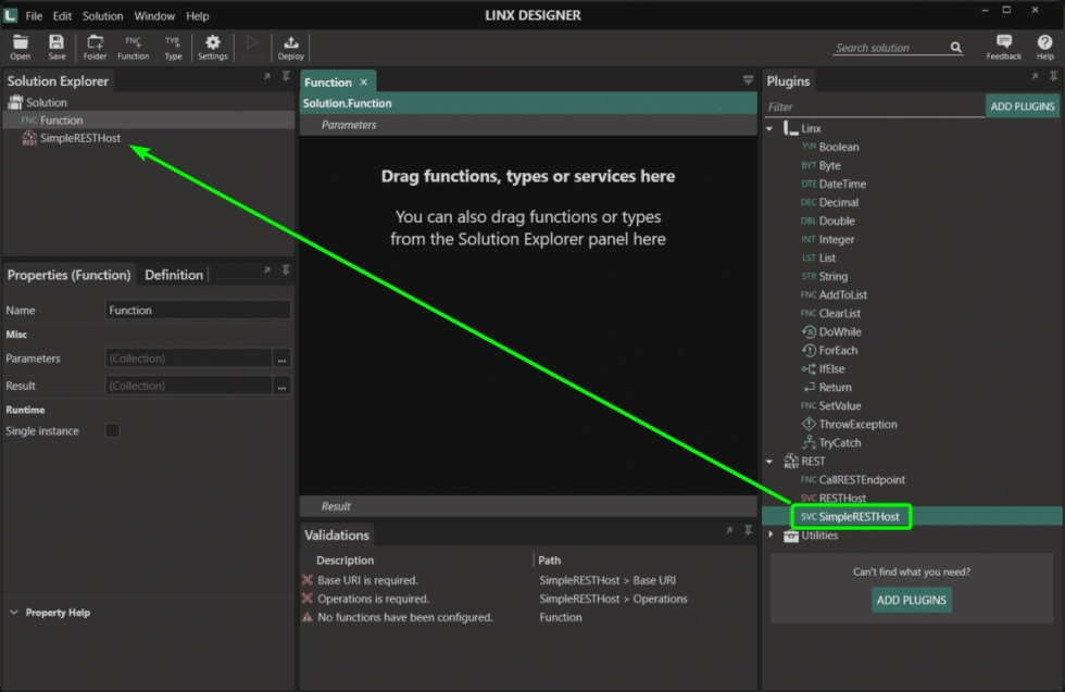 Guide: Build and host code-first APIs - Linx