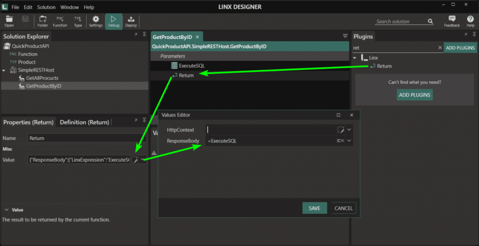 Guide: Build and host code-first APIs - Linx