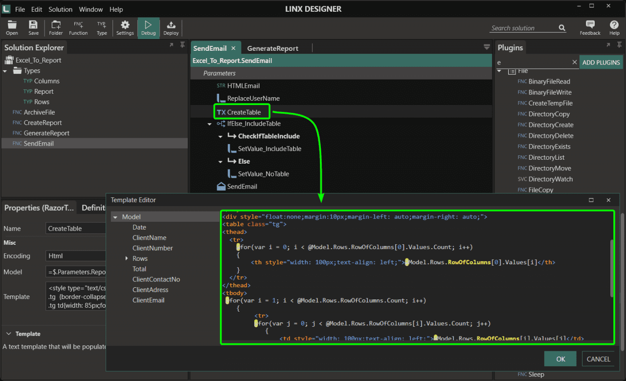 How to automate sending custom emails - Linx