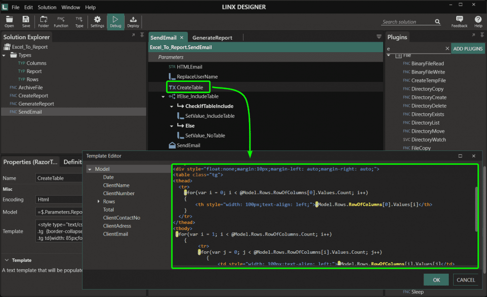 How to automate sending custom emails - Linx
